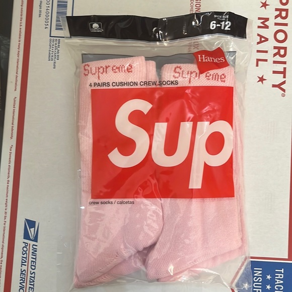Supreme | Underwear & Socks | Supreme Pink Socks | Poshmark